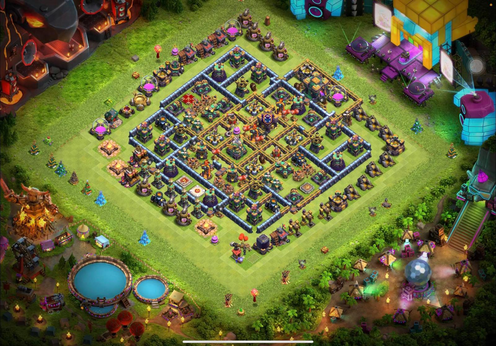 NEW BASE TH14 LEO RANK 5k7 - 5k8 HUYỀN THOẠI DỄ 1 SAO Tháng 8 2021 Clash of clans